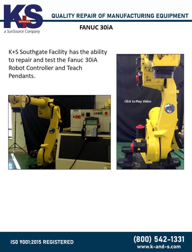 Fanuc 30iA Robot - K+S Services