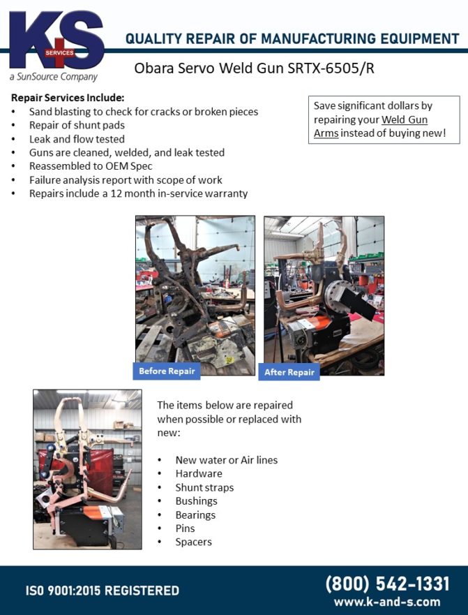 Obara Servo Weld Gun - K+S Services
