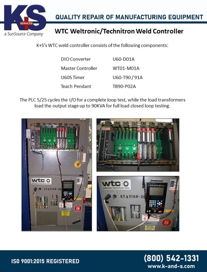 WTC Weltronic - Technitron Weld Controller - K+S Services