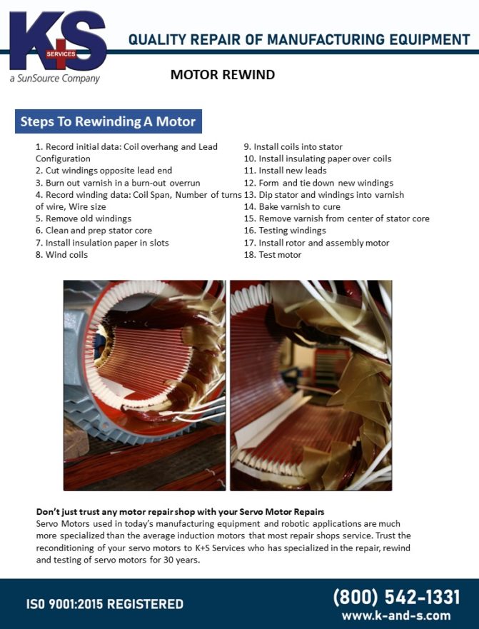 Motor Rewind - K+S Services