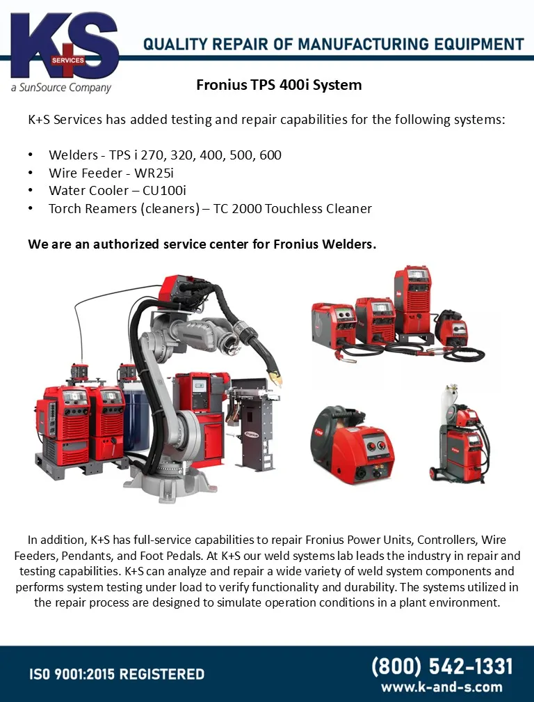 Fronius TPS 400i - K+S Services